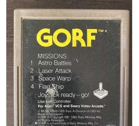 Atari 2600 Cartucho Gorf Cbs Video Games Mercadolibre