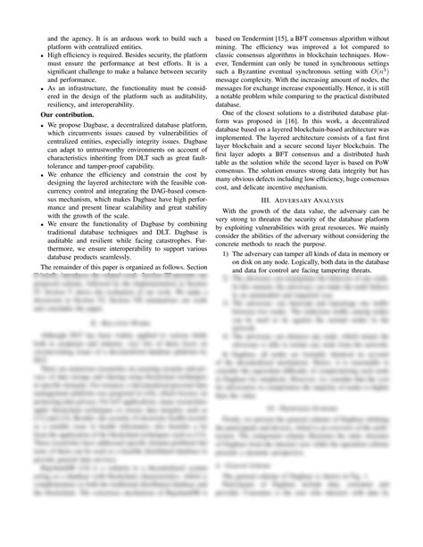 Solution Decentralized Database Platform Using Dag Based Consensus