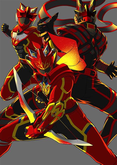 Asagaki Toogo Kizuna Red Kizuna Black And Kizuna Red Burning Blood Sentai Red Ga Isekai De