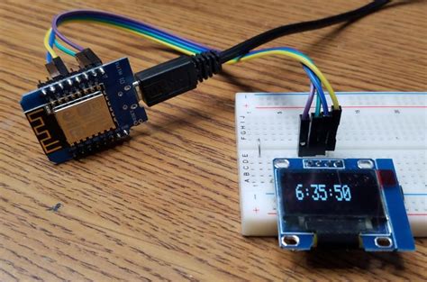 ESP8266 OLED Clock Electronics Projects Arduino Electronics