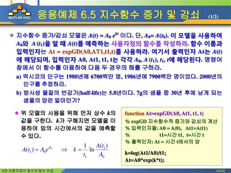 Ppt Matlab 개요 및 응용 6 장 사용자정의 함수와 함수 파일 Powerpoint Presentation Id4234885
