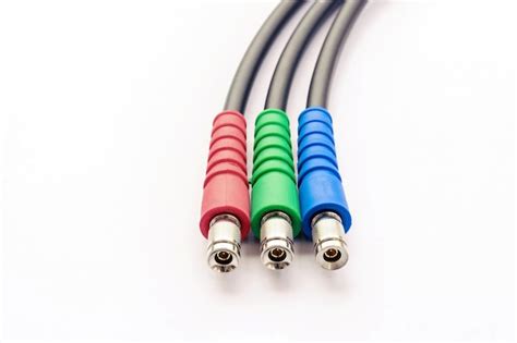 Premium Photo Bnc Rgb Color Connector