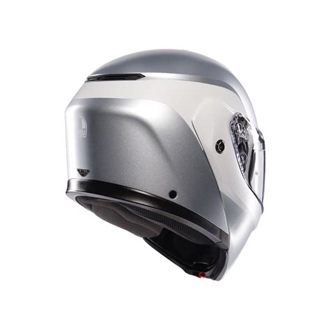 Streetmodular Levico Matt Double Light Grey Motorbike Flip Up Helmet