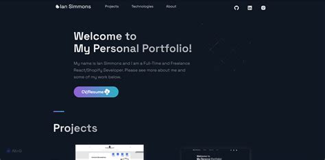 Github Ianinhoreactportfolio