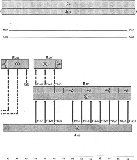图1 2 32 方向盘中tiptronic开关 换高挡 、方向盘中tiptronic开关 换低挡 、方向盘右侧多功能按钮、多功能方向盘控制单元 在方向盘中 国产汽车电路