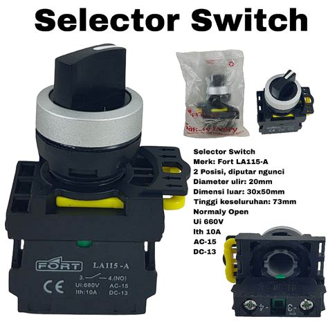Saklar Selector Switch 2 Posisi On Off 2 Step Fort La115 A Lazada Indonesia