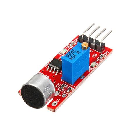 sound detection sensor module 4 pin lm393 for intelligent vehicle arduino compatible robodo