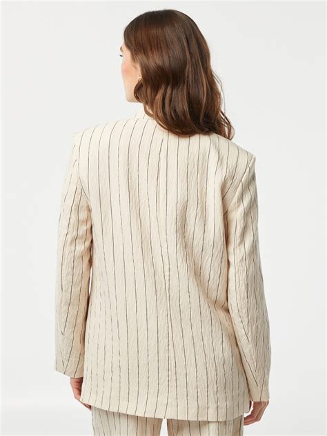 Blazer Oversize Rayé Beige Femme 1750€ Kiabi