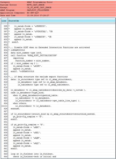 solved reuse alv grid error message sap community