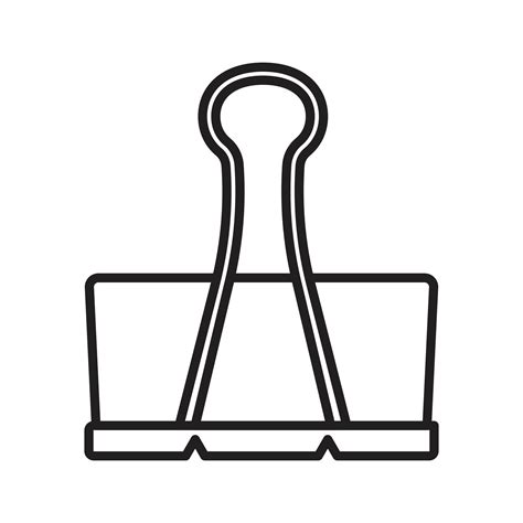 Binder Clip Icon Ideal For Organizing Documents And Office Use 47699504