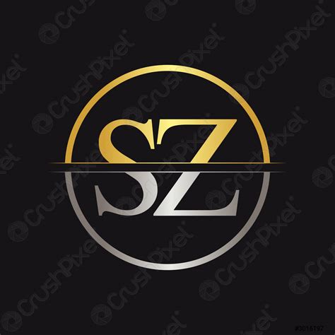 Eerste Letter Sz Logo Ontwerp Vector Template Sz Letter Logo Stock Vector Crushpixel