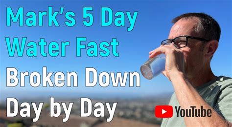 My 5 Day Water Fast And Why I Do It Center For Health And Longevity