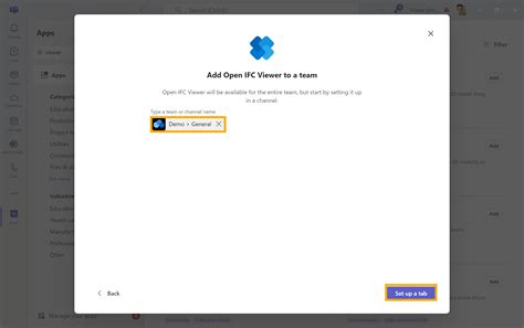 Setting Up The Ifc Viewer In Microsoft Teams Docs