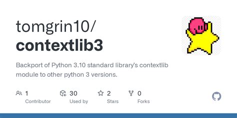 Github Tomgrin10contextlib3 Backport Of Python 310 Standard