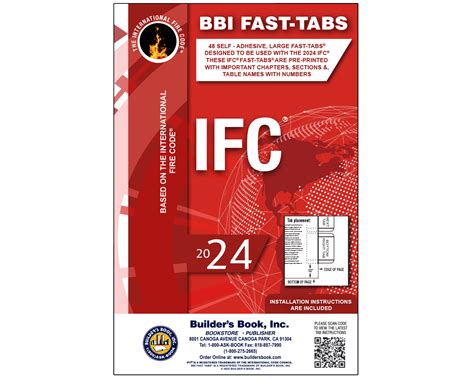 Buy 2024 International Fire Code Ifc Fast Tabs