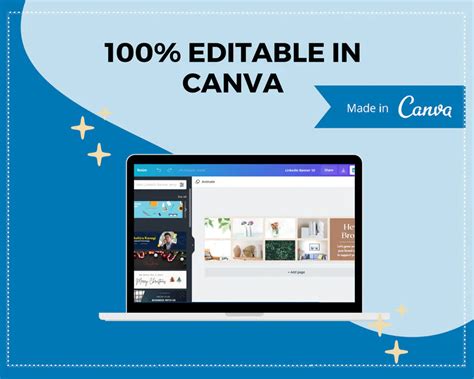 Editable Linkedin Banner Canva Template Linked In Branding Hea Course Hustle