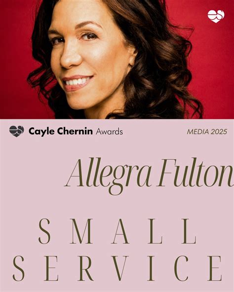 Cayle Awards Finalist Spotlight Allegra Fulton For Small Service