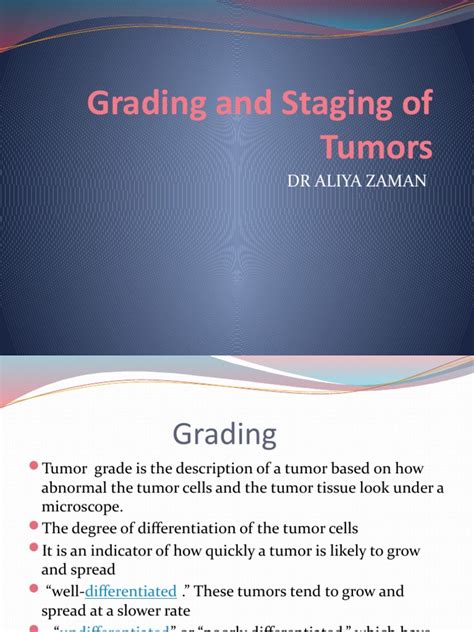 Tumor Grading And Staging Explained Pdf Metastasis Biopsy