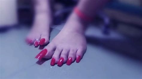 Sexy Red Long Nail Xhamster