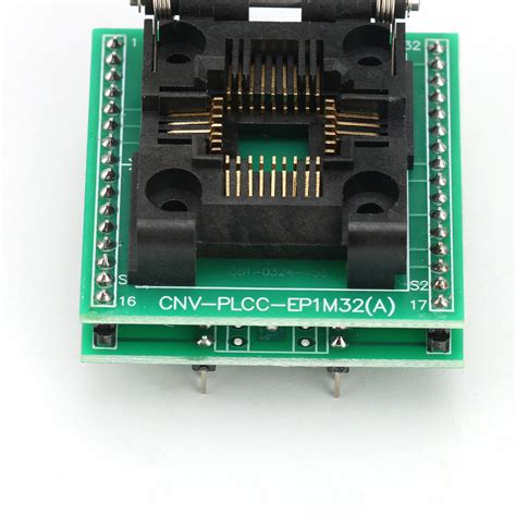 DIL32 PLCC32 ZIF CS PLCC32 To DIP32 CNV PLCC EP1M32 Programmer Tester Socket Kit EBay