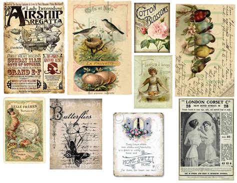 Printable Ephemera Printable Templates