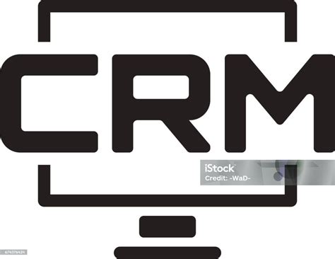 데스크톱 Crm 시스템 아이콘입니다 평면 디자인 개념에 대한 스톡 벡터 아트 및 기타 이미지 개념 건강관리와 의술 경영자 Istock