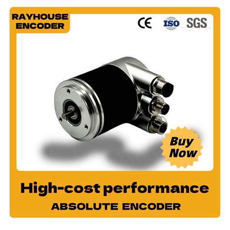 58mm Dia 10mm Shaft Ip65 Rated Multi Turn Absolute Rotary Encoder With