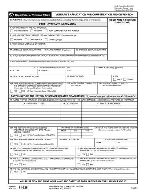 2014 2023 Form VA 21 526 Fill Online Printable Fillable Blank PdfFiller