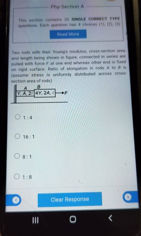 Two Rods With Their Babe S Modulus Cross Section Area And Length Being