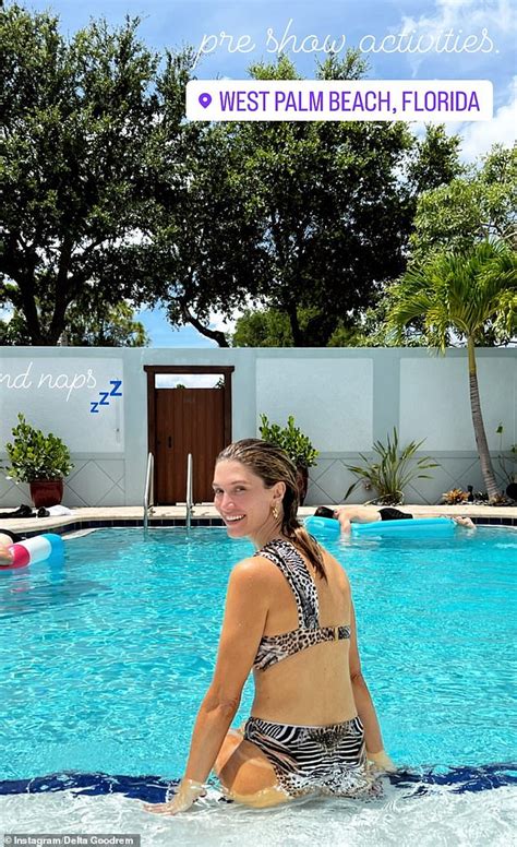 Delta Goodrem Shows Off Her Figure In A Bikini While On Tour In Florida
