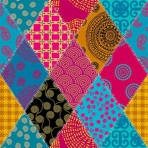 10 Seamless Patchwork Patterns Textile Pattern Design African Pattern Design Patchwork Patterns