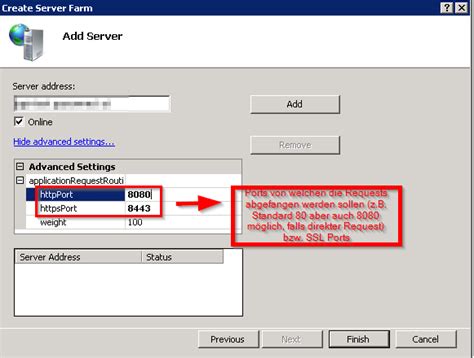 configuration or setup of iis arr