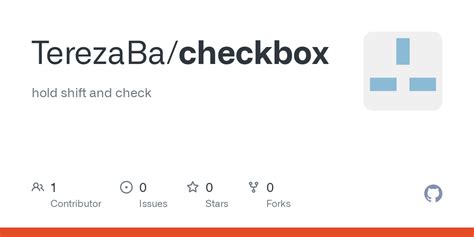 github terezaba checkbox hold shift and check