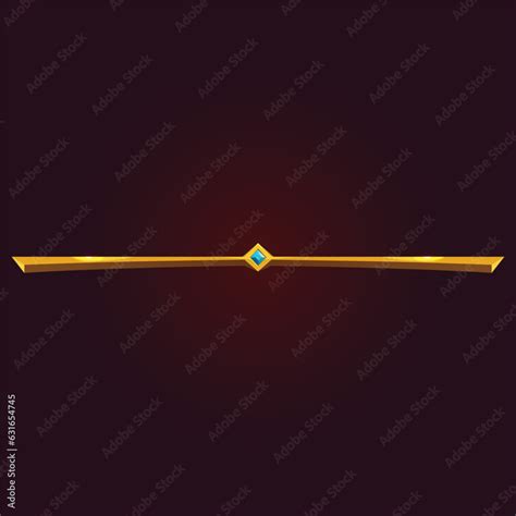 Vetor De Golden Fantasy Game Border Ui Button Frame Design Medieval Gold Metal Interface Element