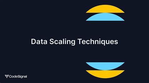 Data Scaling Techniques Codesignal Learn