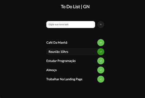 GitHub Gutoneitzke To Do List Javascript To Do Listh With HTML CSS JAVASCRIPT