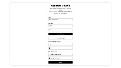 Ai Course Generator Text To Course Saas Ai Quiz Ai Chat Translation