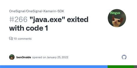 Javaexe Exited With Code 1 · Issue 266 · Onesignalonesignal