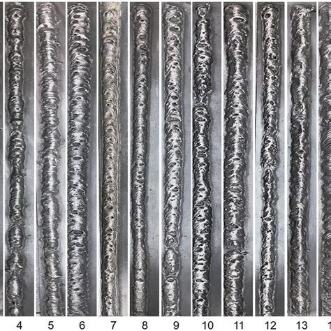 Appearances Of Weld Beads Obtained From The Experimental Design Download Scientific Diagram