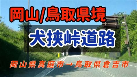 真庭 倉吉国道313号犬挟峠道路岡山 鳥取県境 YouTube