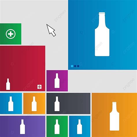Modern Website Interface With Cursor Pointer Featuring Bottle Icon