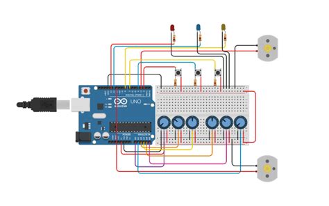Circuit Design Precision Agriculture Automated Irrigation And Feeding System Tinkercad