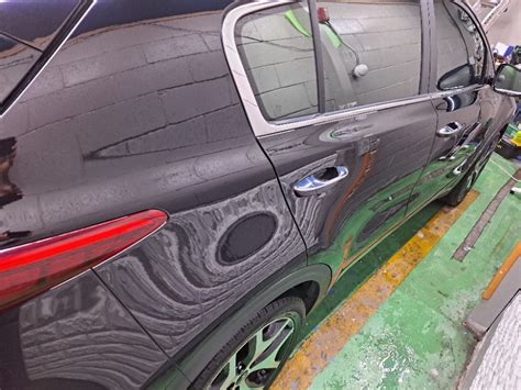 스포티지 유리막코팅 시공