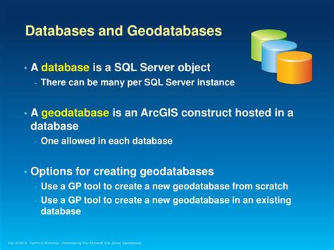Ppt Administering Your Microsoft Sql Server Geodatabase Powerpoint Presentation Id 3283126
