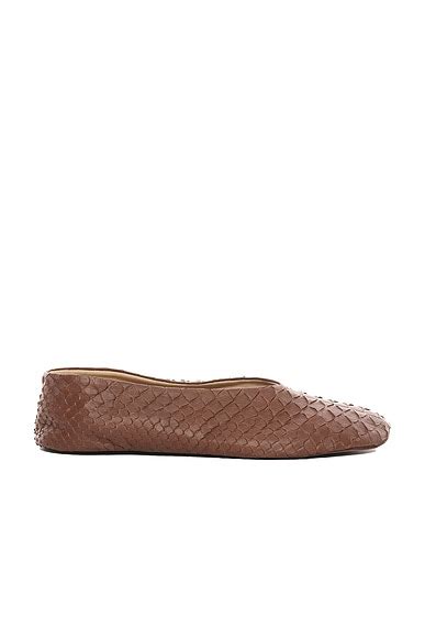 The Row Python Stella Slipper In Mousse Fwrd