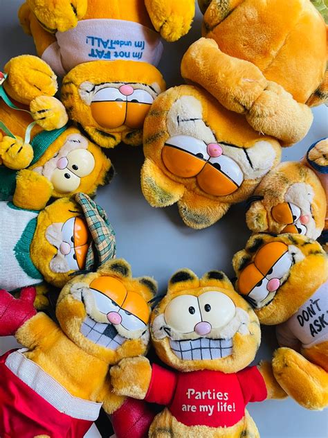 Vintage Garfield Plush Choose Your Own Retro 80s Garfield Plush