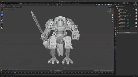 ⚔ Dreadknight Proxy・free Stl File For 3d Printing・cults