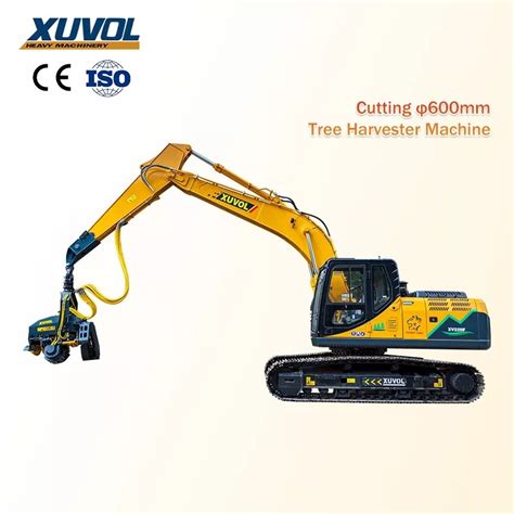 Farming Forestry Wood Tree Branch Cutting Machine With Cutting Harvester Heads For Timber