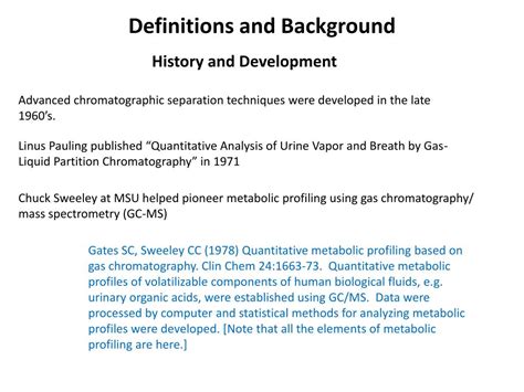 PPT Metabolomics PowerPoint Presentation Free Download ID 1566396
