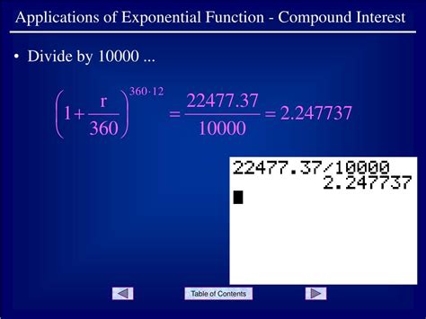 Ppt Applications Of Exponential Function Compound Interest